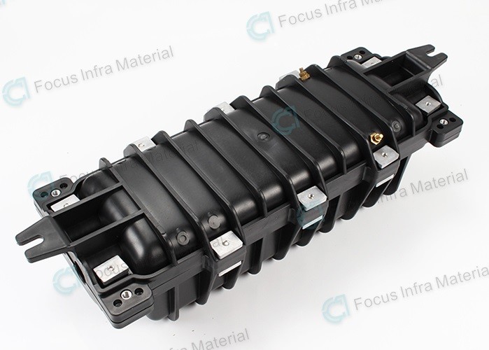 PC 144 Core Fiber Optic Splicing Closure Box 2 Inlets 2 Outlets